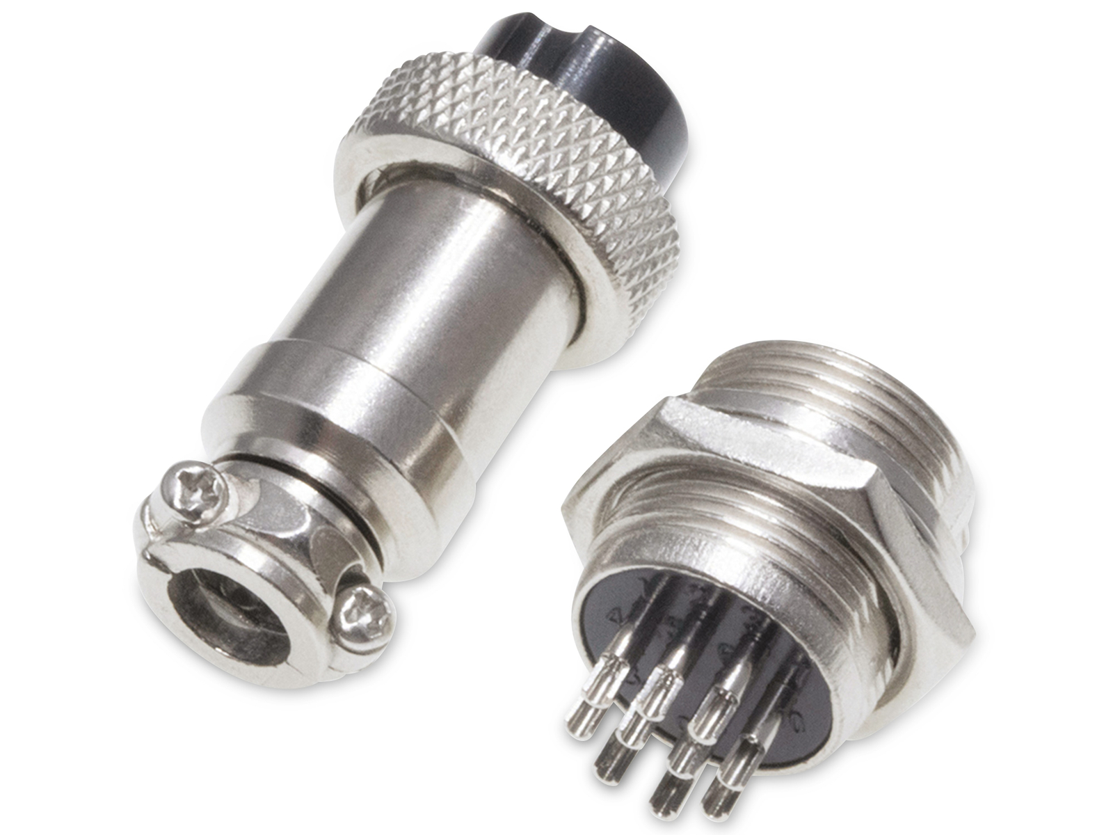 Rundsteckverbinder, 10-polig, 30V, 1A, Lötanschluss, IP55, wire to ...