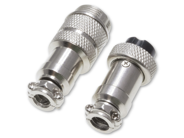 Rundsteckverbinder, 10-polig, 30V, 1A, Lötanschluss, IP55, wire to wire ...