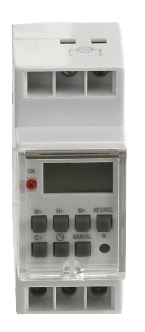 Digitale Wochen-Zeitschaltuhr TS-GE2 für DIN-Schiene